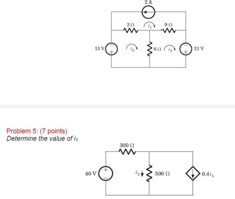 Solved Problem Points Determine The Value Of I Chegg Com
