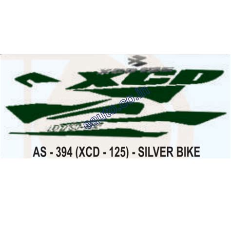 Graphics Sticker Set For Bajaj Xcd 125 Silver Vehicle Both Sides