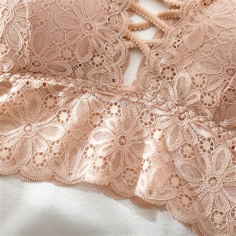 Кружевной бюстгальтер без косточек с открытой спиной беспроводной укороченный топ сексуальный