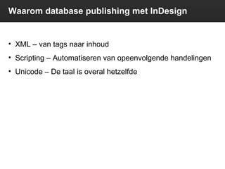 How To Use Xml And InDesign PPT