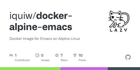 Github Iquiw Docker Alpine Emacs Docker Image For Emacs On Alpine Linux