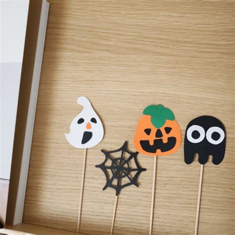 할로윈 파티 소품 만들기 케익 토퍼 Diy 호박 유령 거미줄 네이버 블로그