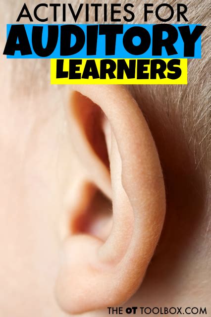 Practical Activities For Auditory Learners The Ot Toolbox