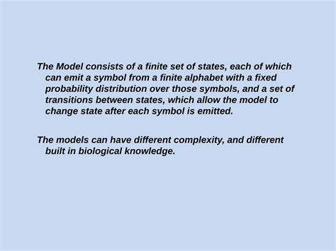 Hidden Markov Models In BioInformatics