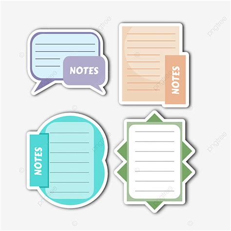 메모 메시지 귀여운 일러스트 스티커 노트 메모지 포스트잇 참고 메시지 스티커 메모 메모 스티커 Png 일러스트 및 Psd 이미지 무료 다운로드 Pngtree