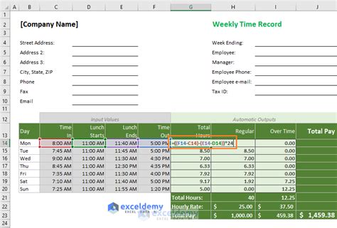 excel formula for overtime over 40 hours [with free template]