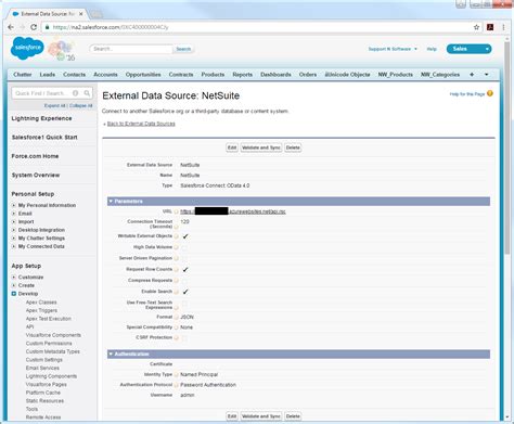 edit and search snowflake external objects in salesforce connect api server