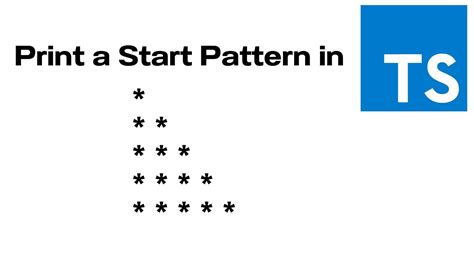 Print Star Pattern In Typescript Youtube