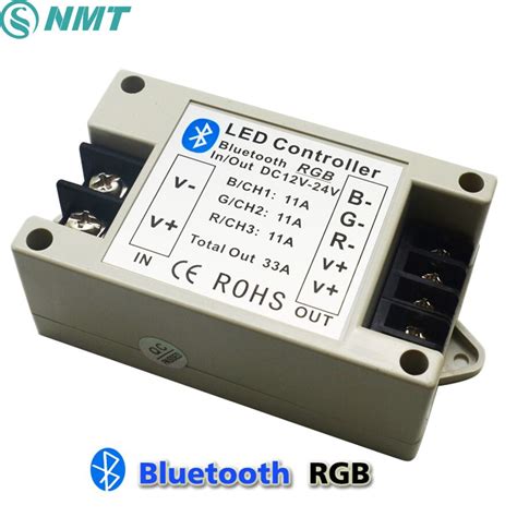 free shipping dc12 24v bluetooth rgb led controller by android ios smartphone for 5050 3528 rgb