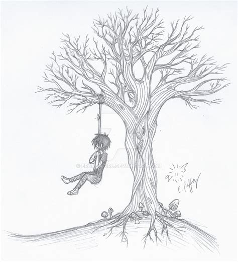 Hanging Tree Drawing At PaintingValley Com Explore Collection Of Hanging Tree Drawing