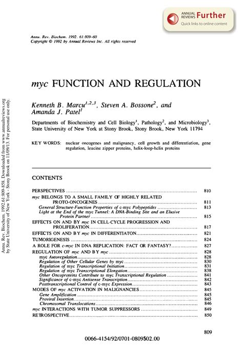 Pdf Myc Function And Regulation