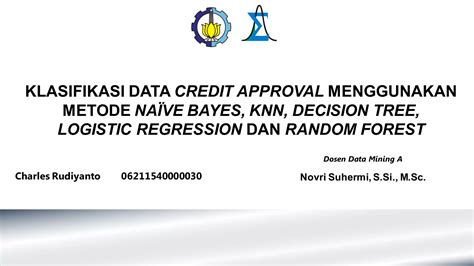 Ppt Final Project Data Mining A Charles Rudiyanto 06211540000030 Pdf