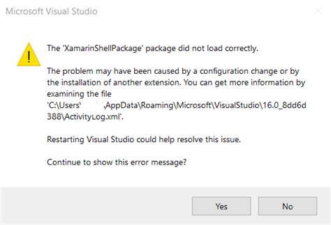 C The Package Did Not Load Correctly Stack Overflow