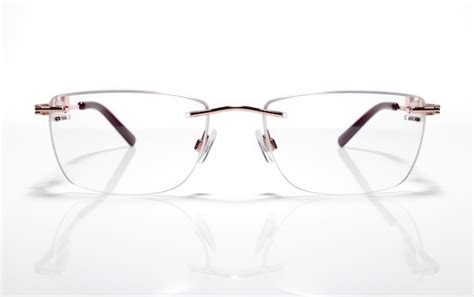 Premium Photo Designer Semirimless Glasses On White Background