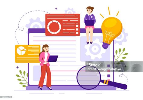 Ilustrasi Vektor Pengujian Perangkat Lunak Dengan Rekayasa Aplikasi Proses Pengembangan