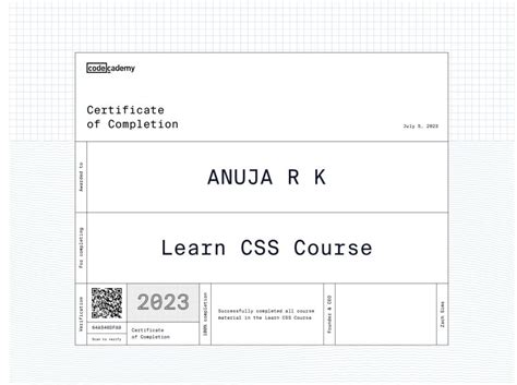 Anuja Kalaskar On Linkedin Im Happy To Share That Ive Obtained A New Certification Learn Css