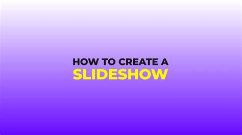 How To Create A Slideshow With Animated Text