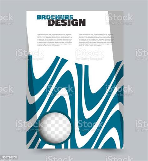 비즈니스 전단지 서식 파일 A4 크기입니다 브로셔 디자인입니다 연례 보고서 커버입니다 벡터 일러스트입니다 블루 색상입니다 0명에