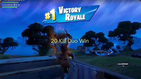 Fortnite 20 Kill Duo Win Youtube