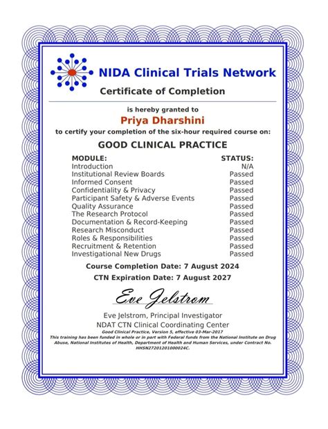 Priya Dharshini G On Linkedin I Am Glad To Announce That I Have Completed My Good Clinical