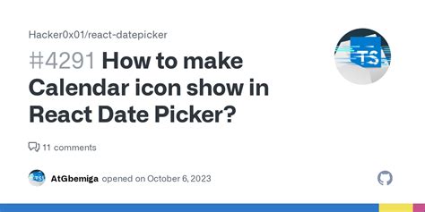 How To Make Calendar Icon Show In React Date Picker Issue 4291