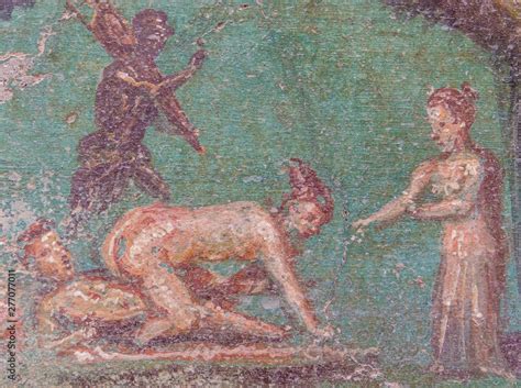 Sex Frescoes In Pompeii The Ancient Roman City Destroyed In Bc By The Eruption Of Mount