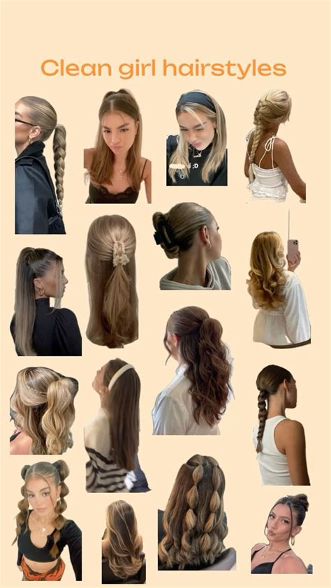 Clean Girl Hairstyles 🤍🎀 Long Hair Styles Girl Hairstyles Easy