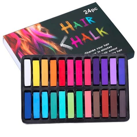 Hair Colour Chalk Set Of 24 Boredbox