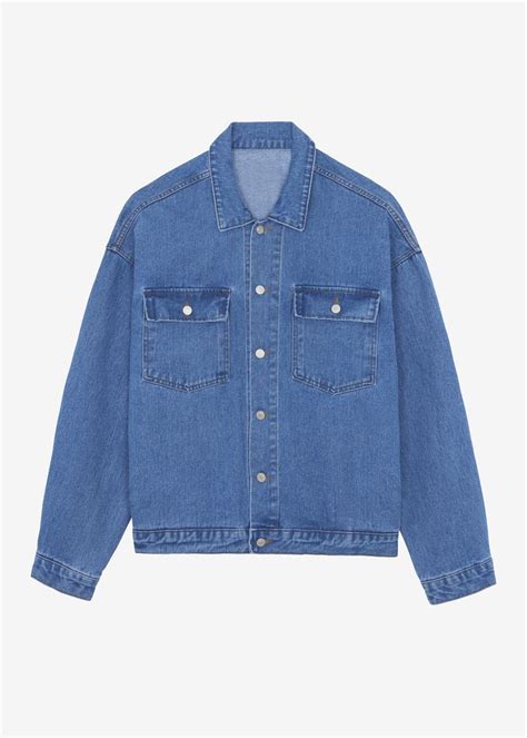 Connor Oversized Denim Jacket Medium Wash