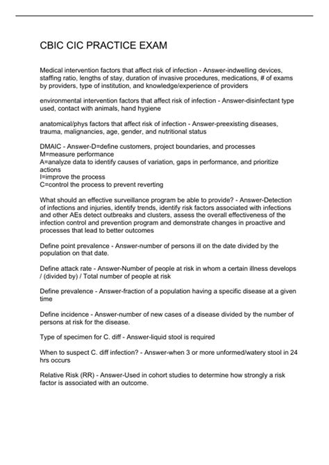 Cbic Cic Practice Exam Cbic Cic Stuvia Us