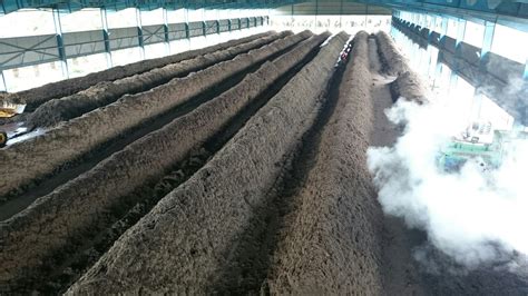 Composting Plant Windrow System Feed Palm Oil Mill Wastes Compost Plants Railroad Tracks