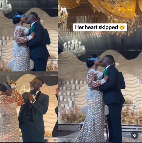 Bride Shocked After Thinking She Kissed The Wrong Man During Blindfolded Wedding Game Watch