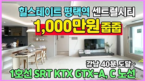 힐스테이트 평택역 센트럴시티 1000만원 줍줍 강남 40분대 5개노선 교통망 수도권 경기도 평택 역세권 미분양아파트 Youtube