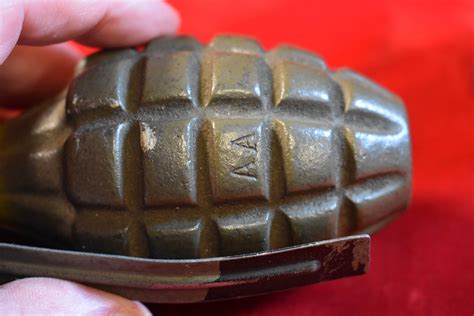 Sold Rare And Hard To Find Original Us Wwii Inert Pineapple Grenade