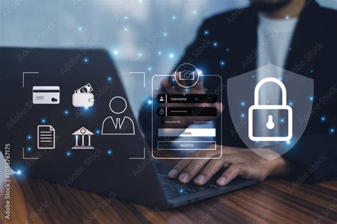 businessman prioritizes login data security implementing advanced