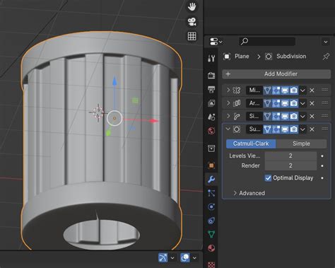 Modeling How To Keep A Smooth Surface With Sharp Edges When Subdiv Applied Blender Stack