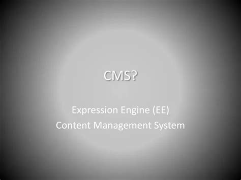 Ppt Cms Powerpoint Presentation Free Download Id2523409