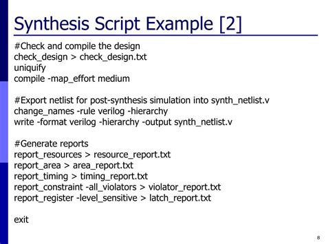 ppt ece 551 digital system design and synthesis powerpoint presentation
