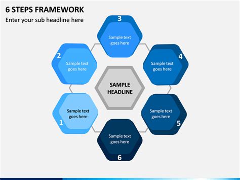 6 Steps Framework Powerpoint Template Ppt Slides