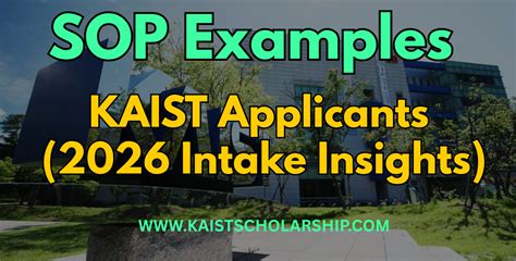 Sop Examples From Selected Kaist Applicants 2026 Intake Insights Sop Examples From Selected Kaist Applicants 2026 Intake Insights