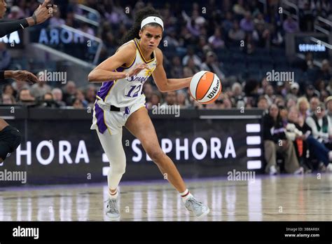 Los Angeles Sparks Guard Rae Burrell During A Wnba Preseason Basketball
