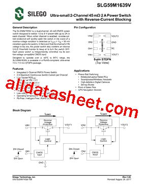 SLG M V Datasheet PDF Dialog Semiconductor
