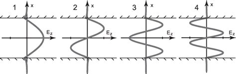 Distribution Of The Electric Field Z Component E Z X For The Modes