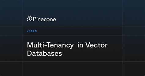 Multi Tenancy In Vector Databases Pinecone