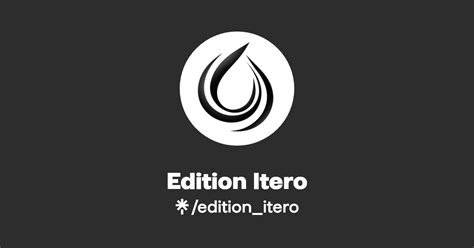 Edition Itero Instagram Tiktok Linktree