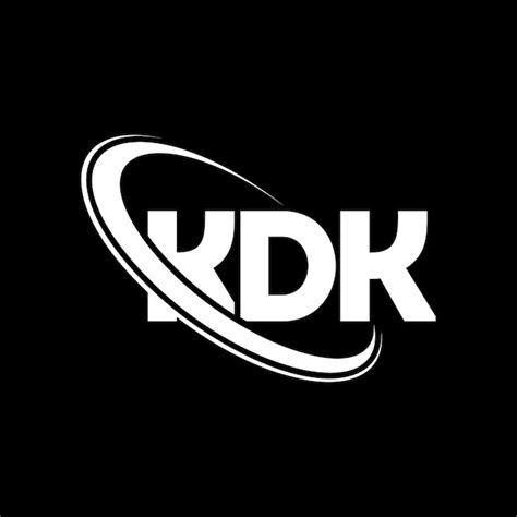 Kdk Logotipo Kdk Carta Kdk Letra Diseño De Logotipo Iniciales Kdk Logotipo Vinculado Con Círculo