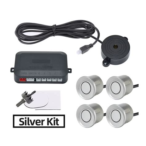 2021parking Sensor Car Parking Kit Buzzer 22mm 4 Sensors Reverse Backup Radar Sound Alert