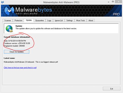 Malwarebytes Database Issue Solved Windows 7 Forums