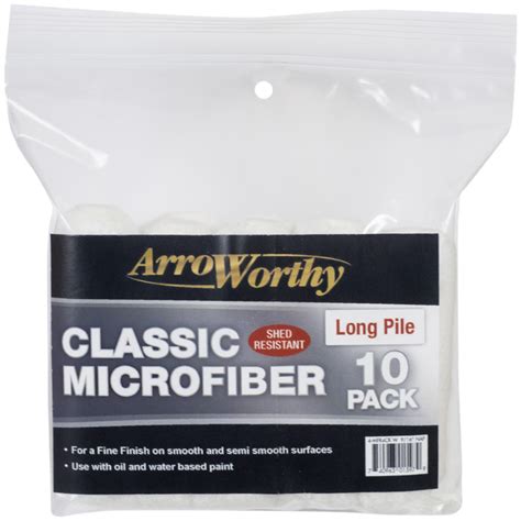 Arroworthy Classic 10 Pack 4 Inch Long Pile Microfibre Mini Roller