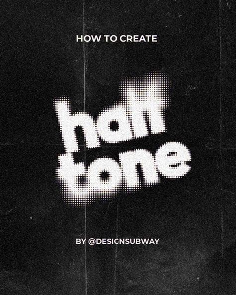 Photoshop Half Tone Text Effect